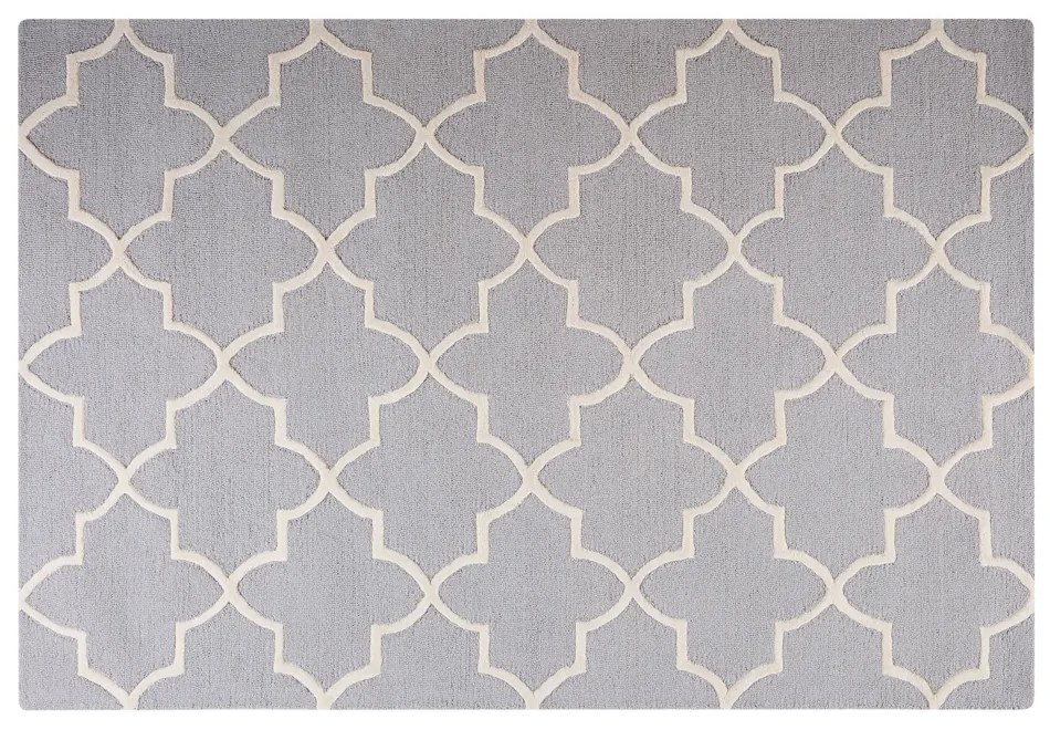 Šedý bavlněný koberec 160x230 cm - SILVAN