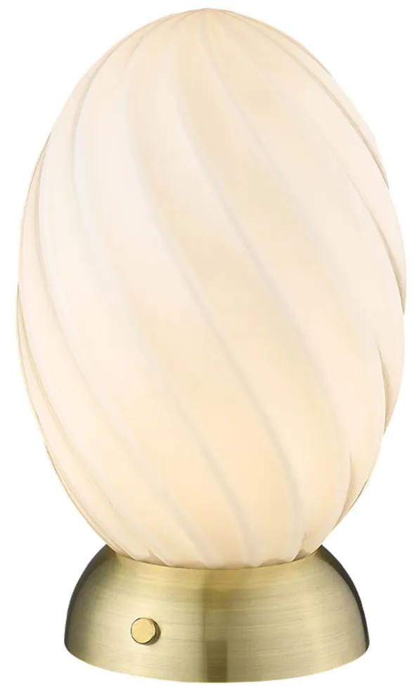 Halo Design 739431 stolní lampa Twist, mosaz, 22cm