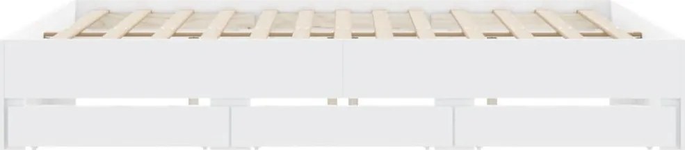 vidaXL Rám postele se zásuvkami 180 x 200 cm kompozitní dřevo [3207252] Barva: Černá