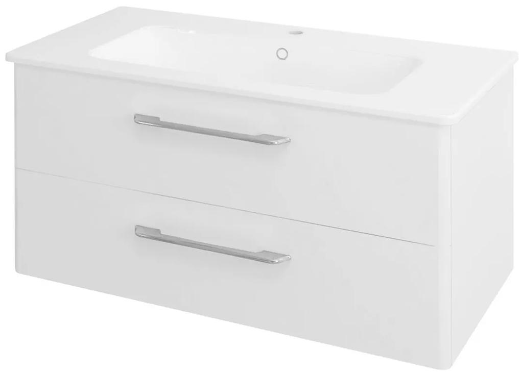 PURA umyvadlová skříňka 96,6x50,5x48,5cm, bílá (PR101) SAPHO