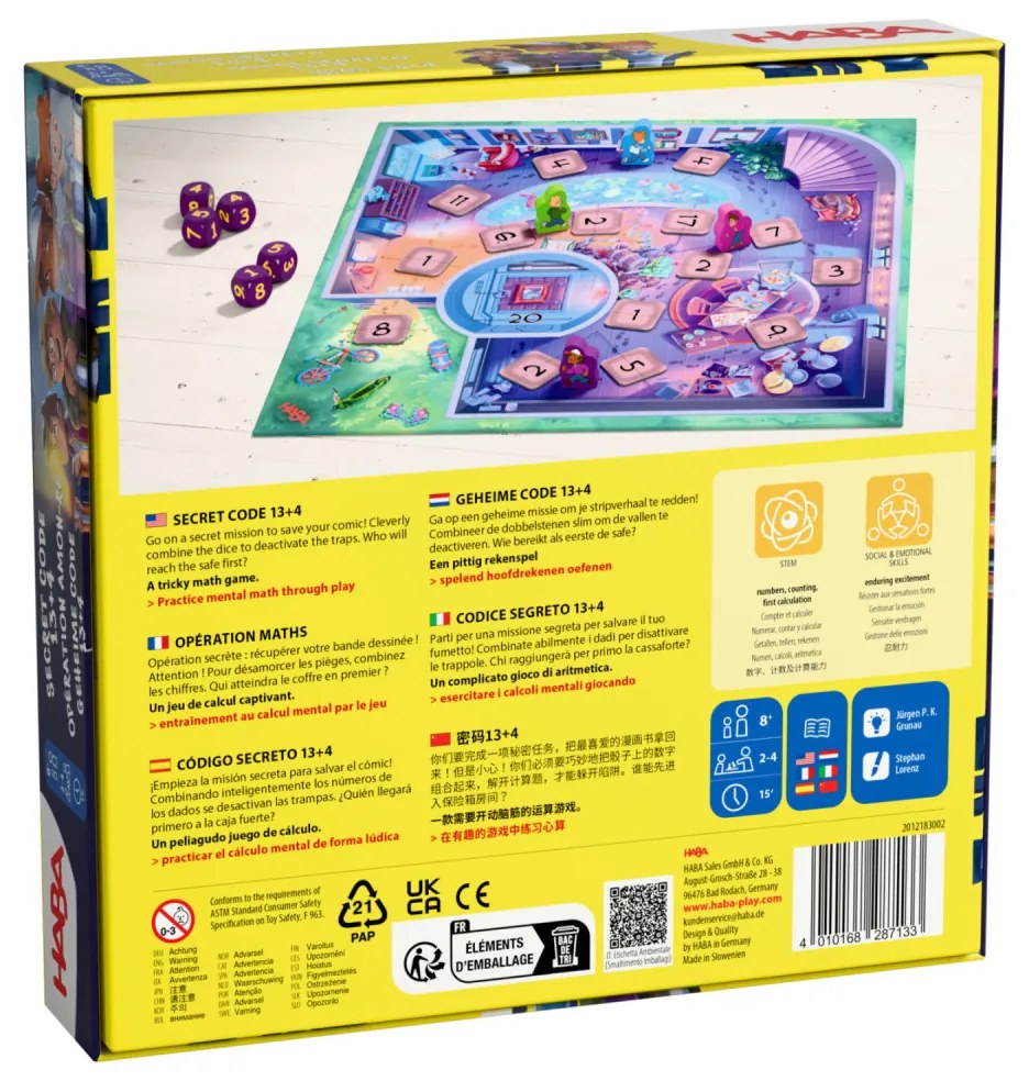 Haba Společenská hra Play&Learn Tajný kód 13+4