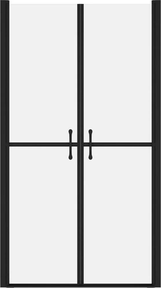 vidaXL Sprchové dveře matné ESG 76 x 190 cm [150839] Barva: Černá