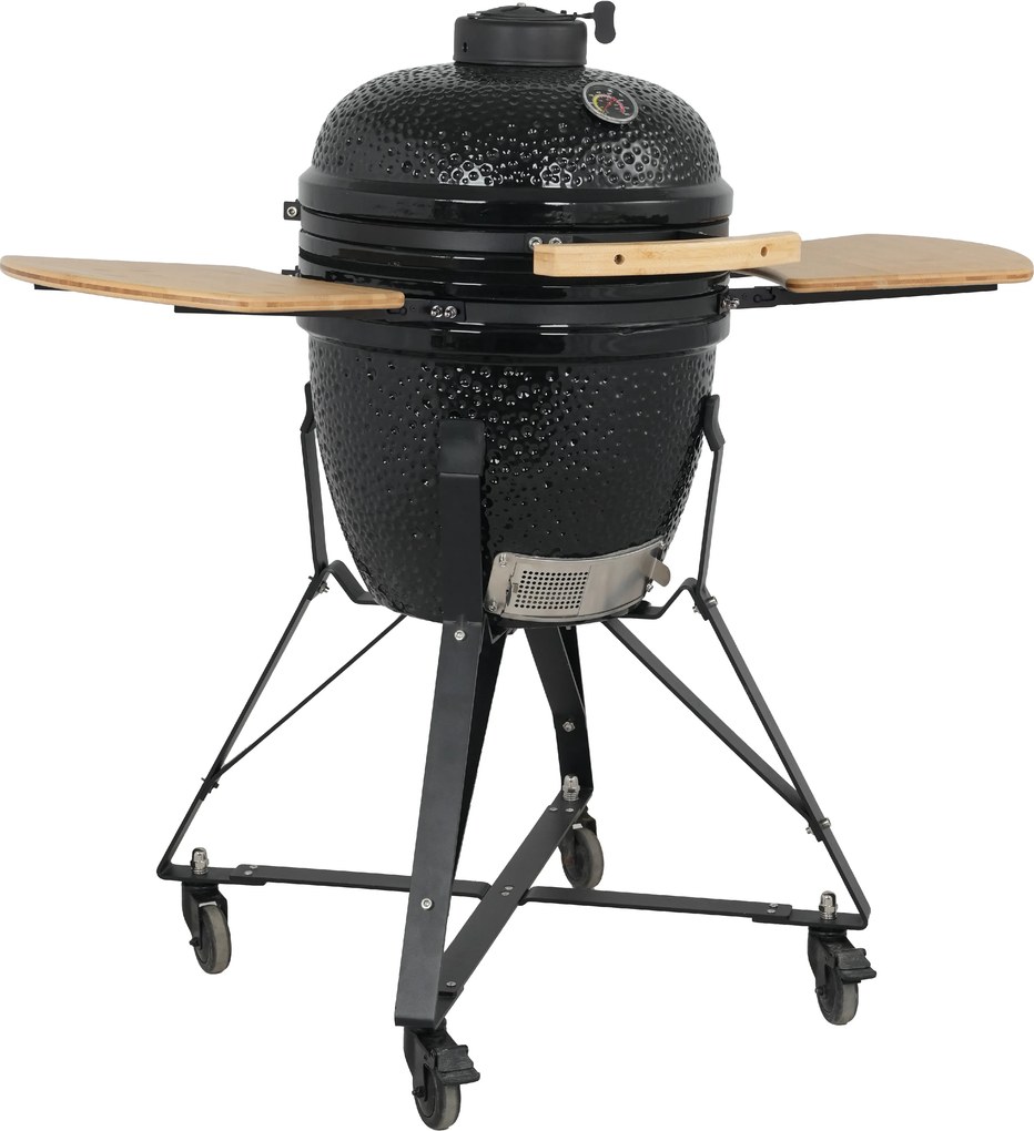 Keramický Kamado BBQ gril BestBerg BBGK-46B / Ø 38,3 cm / černá