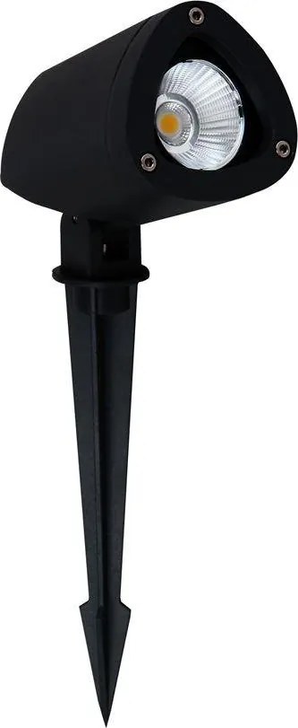 NV 9010005 Venkovní svítidlo s bodcem INSIDE černý hliník a sklo LED 7W 3000K 220-240V 24st. IP65 - NOVA LUCE