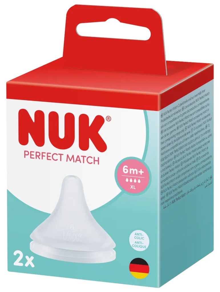 NUK Perfect Match savička XL (6+m) 2 ks box