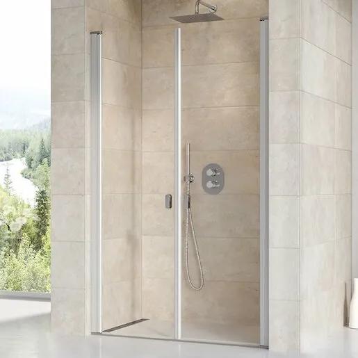 Sprchové dveře RAVAK CSDL2-110 satin+Transparent 0QVDCU0LZ1