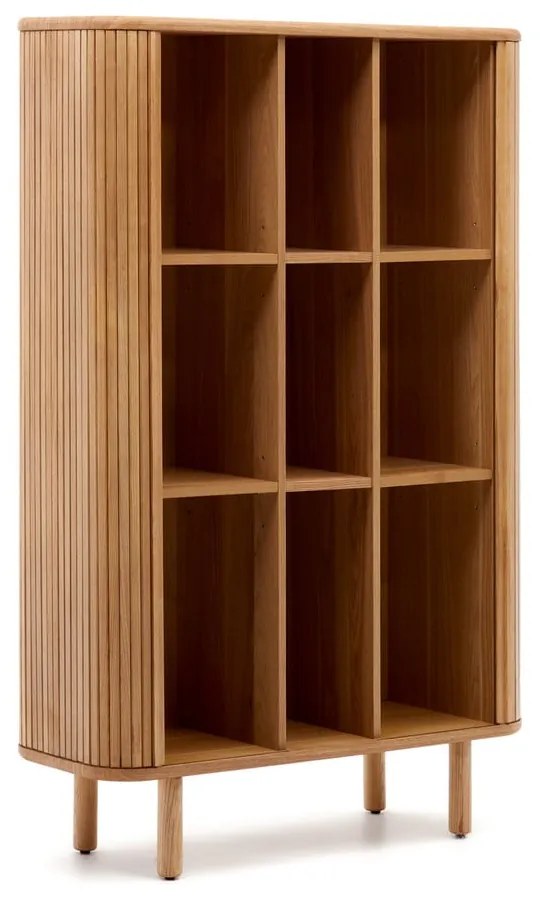 Skříň v dekoru jasanu s posuvnými dveřmi v přírodní barvě 110x160x40 cm Mailen – Kave Home