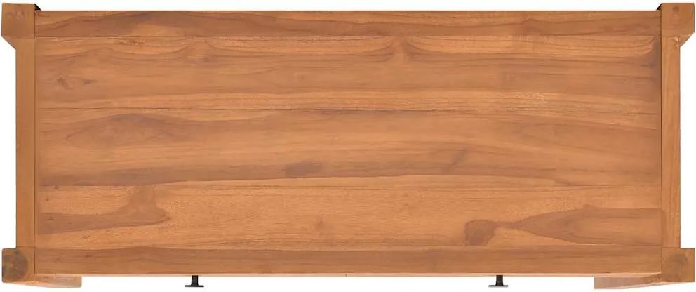 TV stolek 100 x 40 x 45 cm teakové dřevo 325266