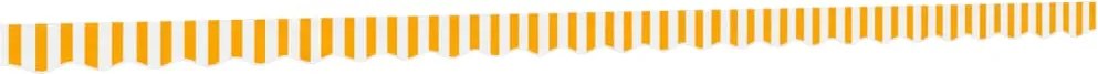 vidaXL Náhradní volán k markýze pruhy 580x20 cm [367797] Barva: Oranžovo-šedá
