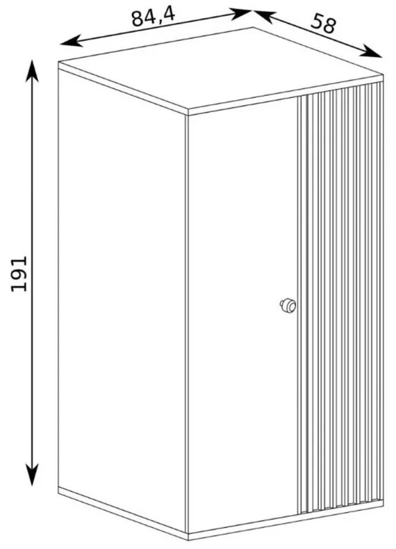 Předsíňová stěna CALI | + skříň C-1 + komoda C-4 | 357 cm | artisan