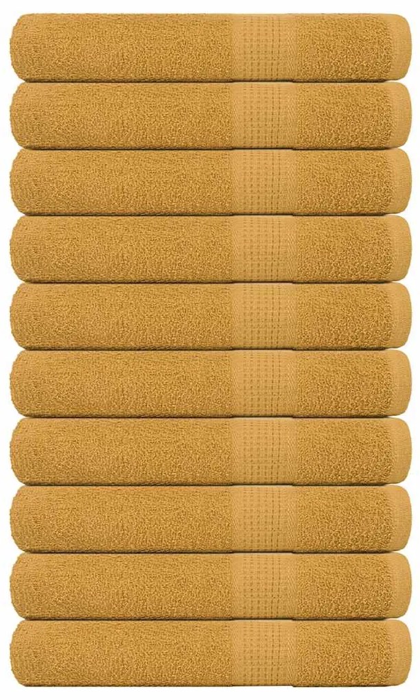 Saunové osušky FROGN 10 ks zlaté 80x200 cm 360 g/m² 136817