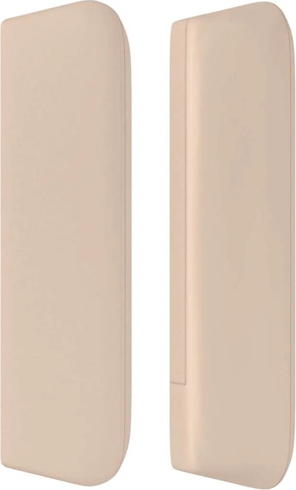 Čelo postele typu ušák cappuccino 163x16x78/88 cm umělá kůže 3118869