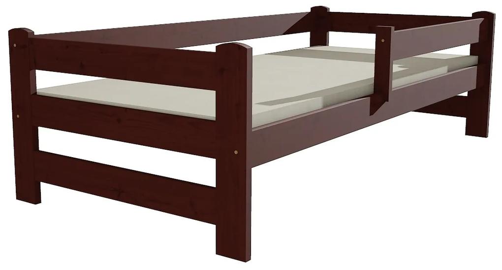 Dětská postel masiv 019 borovice masiv 90 x 190 cm ořech