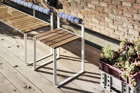 Zahradní nábytek Egoé Zahradní stolička s opěrkou Bistrot Dřevo: tropické dřevo IPE ošetřené olejem