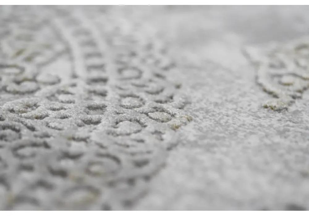 Luxusní kusový koberec akryl Valenzia světle šedý 80x150cm