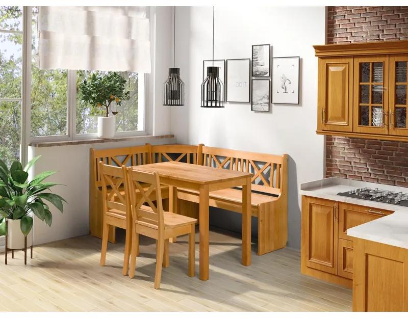 Kuchyňský kout + stolek Santiago se židlemi, Barva dřeva: olše