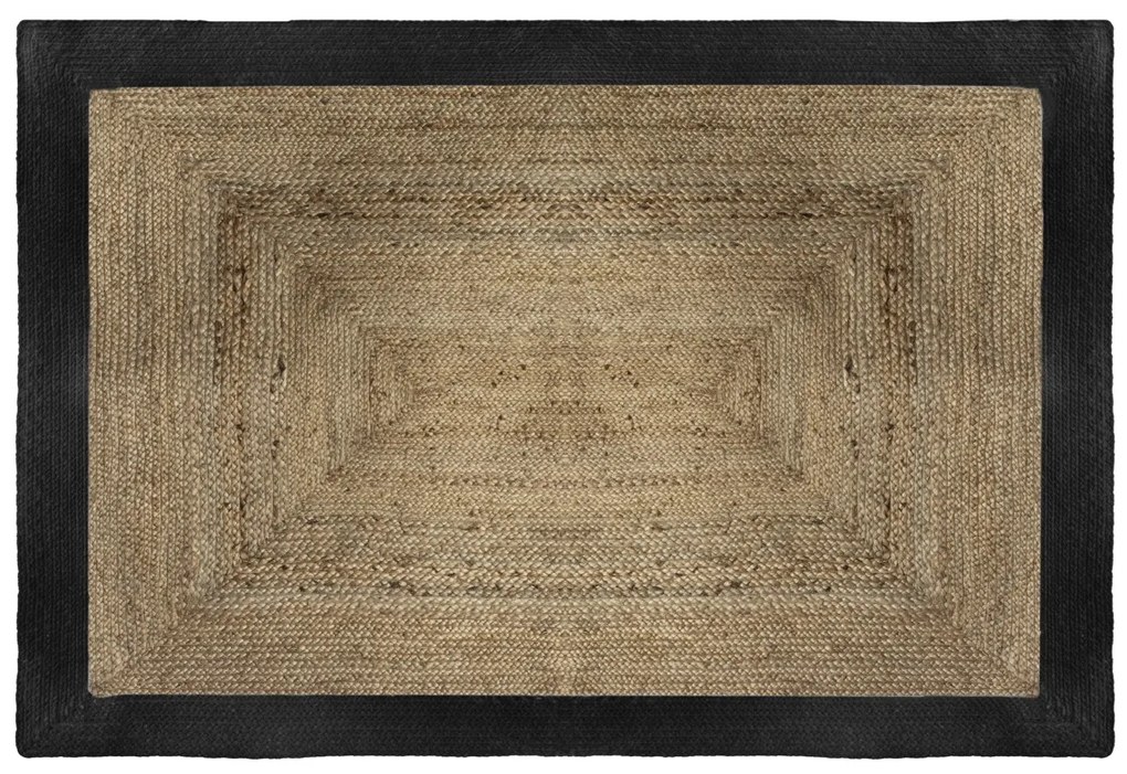 Koberec Hank, 120x170 cm, béžová/černá