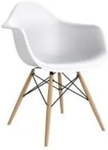 Designová židle DAW, bílá (Buk)