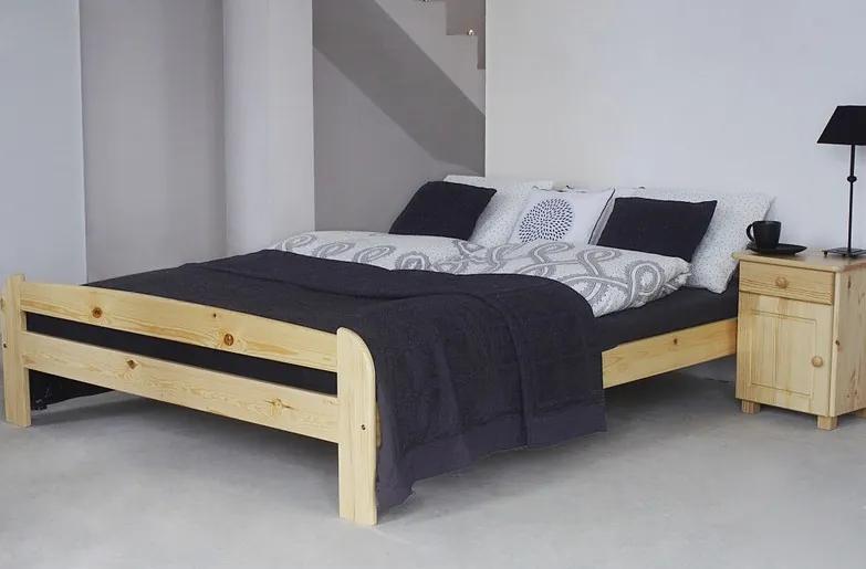 ImportWorld Dřevěná postel Bořek 120x200 + rošt ZDARMA (Barva dřeva: Borovice)