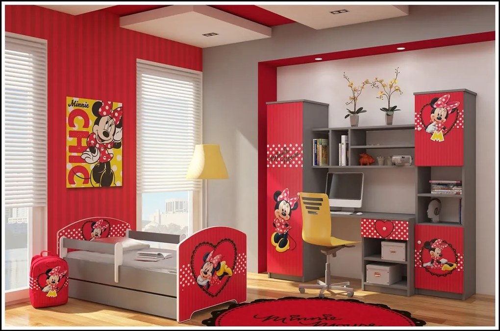 Dětská stěna do pokoje Disney - ZAMILOVANÁ MINNIE