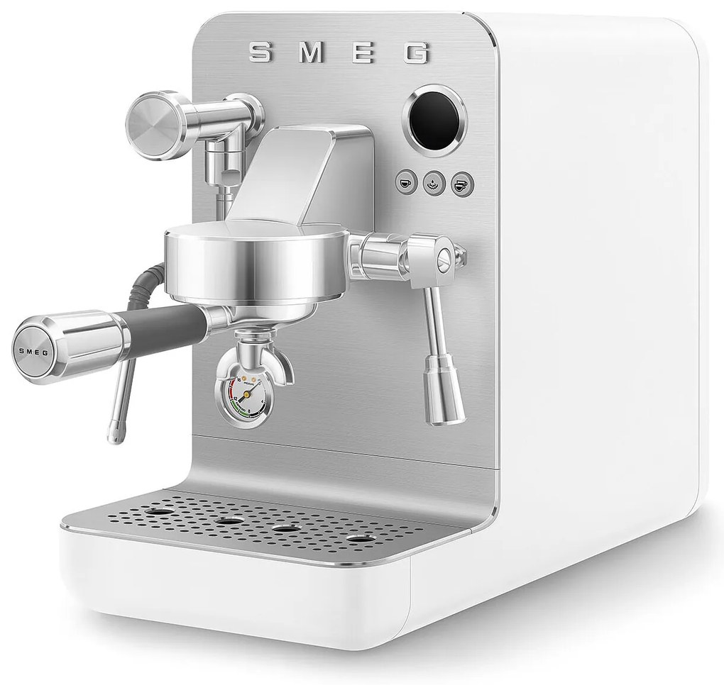 Smeg Ruční pákový kávovar Minipro espresso EMC02, bílá EMC02WHMEU