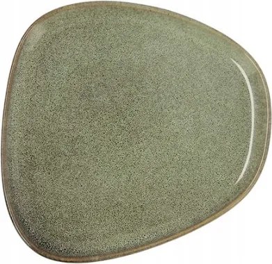 Plochý talíř Bidasoa Ikonic Barva Zelená Keramika 14 x 13,6 cm (12 Kusů)
