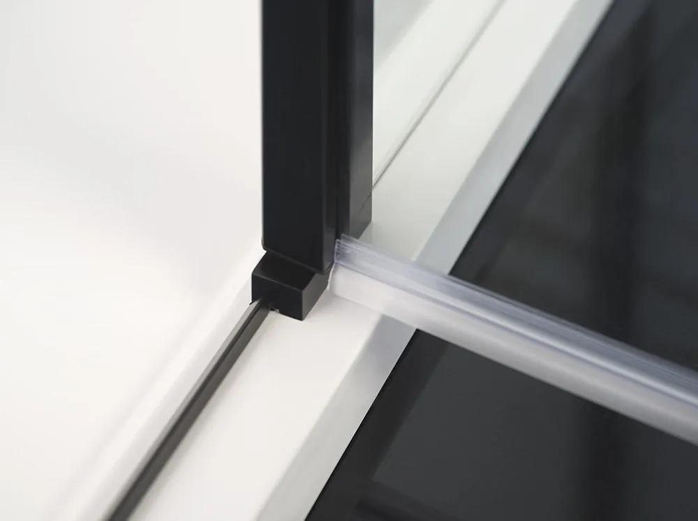 Polysan ZOOM LINE BLACK sprchové dveře 1200mm, čiré sklo ZL1312B