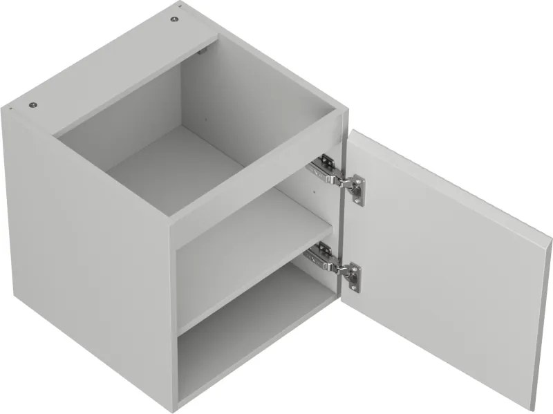 Mexen Rivel, koupelnová skříňka 45 cm, 1 dvířka, s drážkami, šedá matná, 91A21-04547-1-BF62