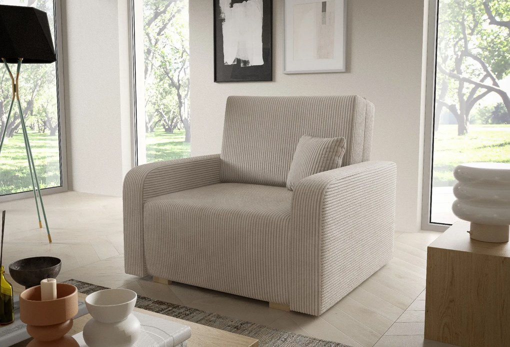 Eka Pohovka NESSIE I, 105 cm Barva látky: Hořčicová (Poso 42)
