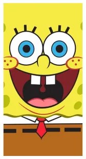 Carbotex Froté osuška 70 × 140 cm ‒ Sponge Bob Face