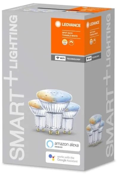SADA 3x LED Stmívatelná žárovka SMART+ GU10/5W/230V 2700K-6500K - Ledvance