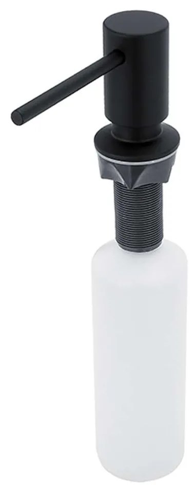 Nimco - Dávkovač dezinfekce nebo mýdla, vestavný, 350 ml, černý mat UNC 4031V-90
