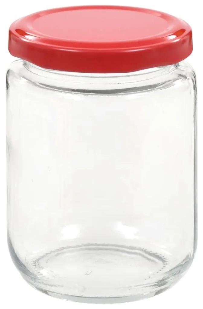 vidaXL Zavařovací sklenice s červenými víčky 96 ks 230 ml