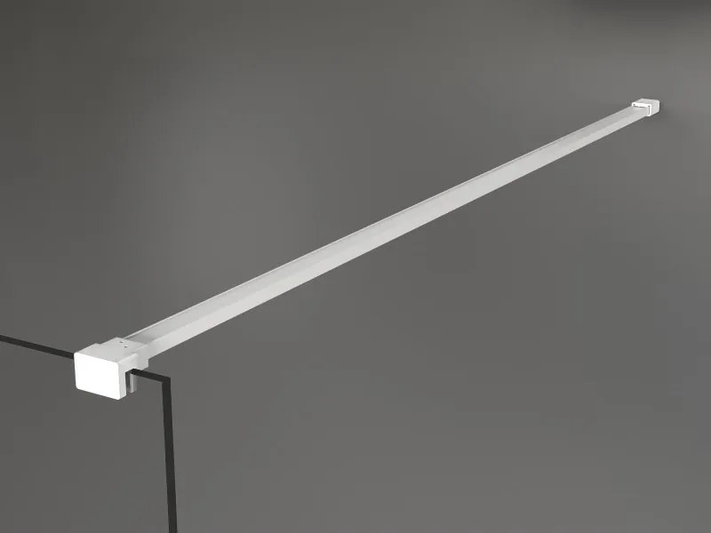 Mexen Kioto, Walk-In sprchová zástěna 60 x 200 cm, 8mm čiré sklo, bílý profil, 800-060-101-20-00