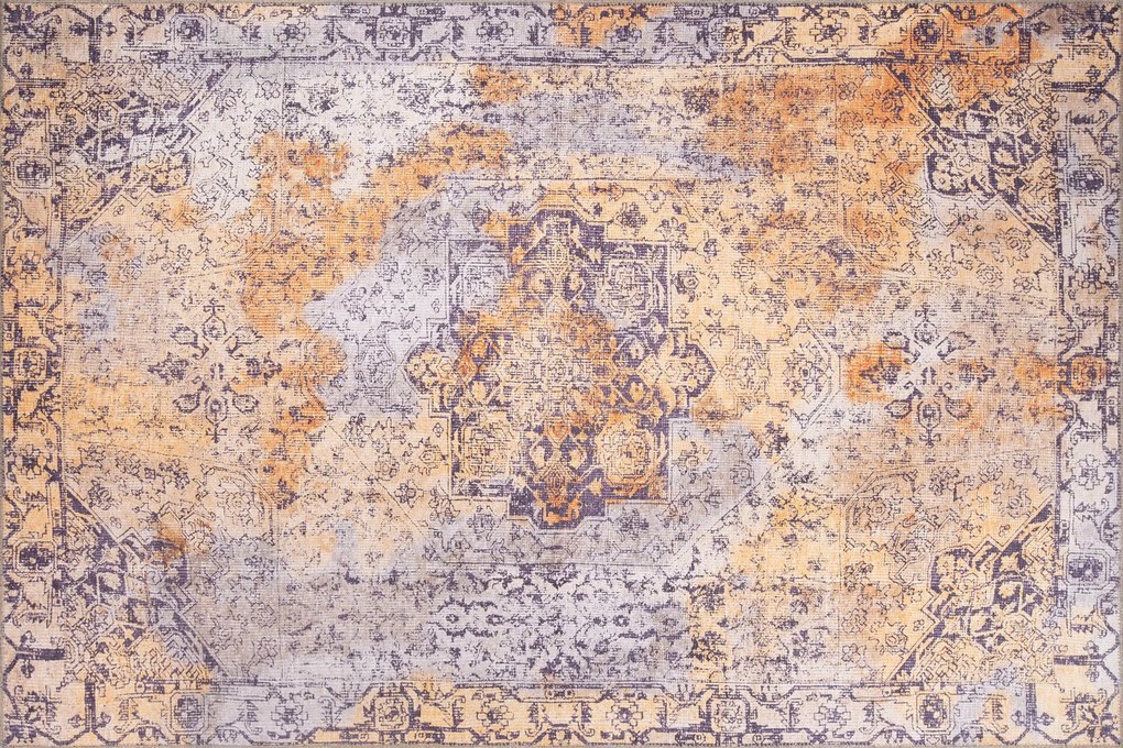 Conceptum Hypnose Kusový koberec Fusion Chenille - Yellow AL 237, Vícebarevná, 140 x 190 cm