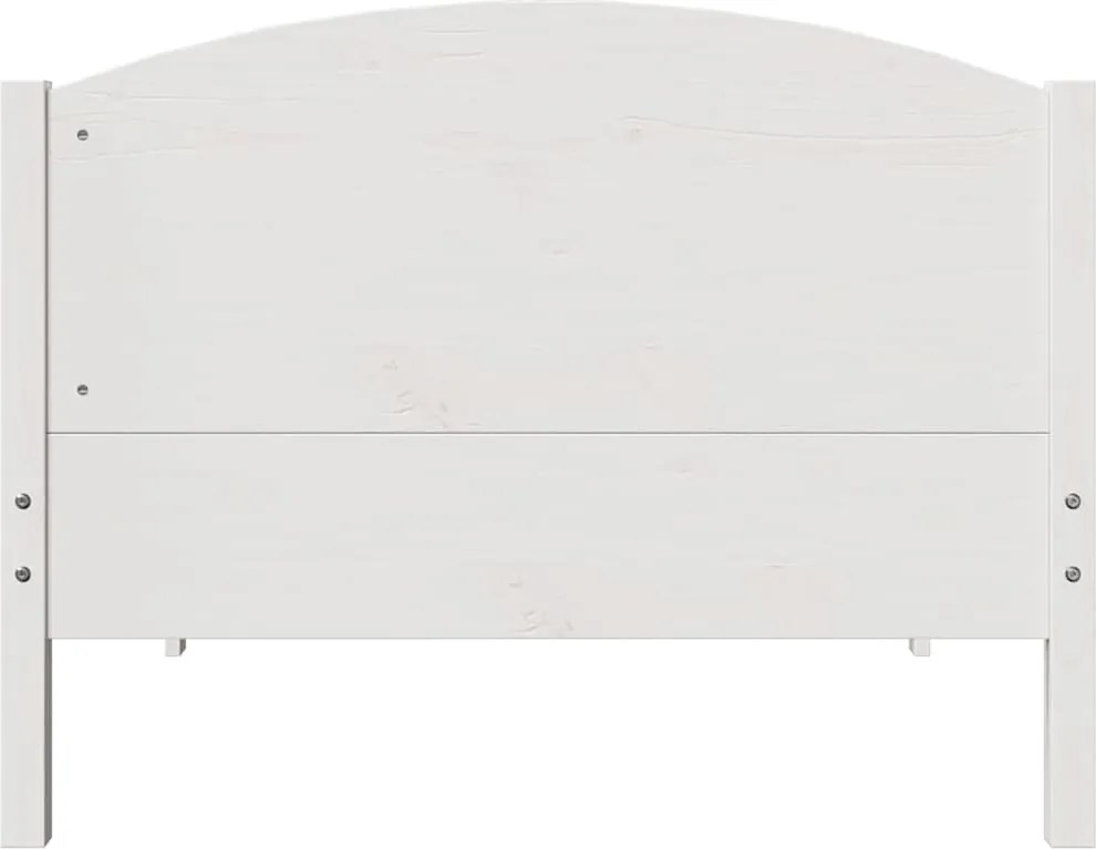 Postel bez matrace bílá 75 x 190 cm masivní borovice 3306991