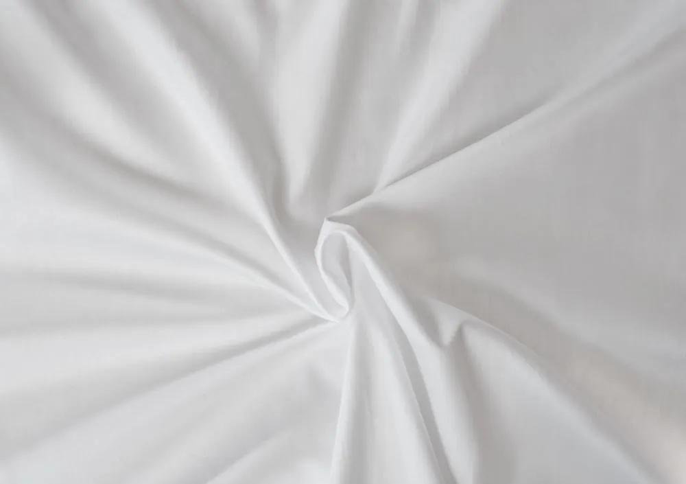 Kvalitex Luxusní Saténové prostěradlo bílé  Bavlna Satén, 90x200+15 cm