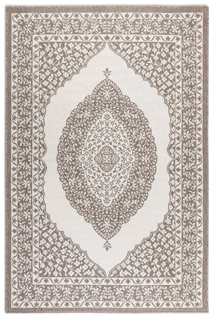 ELLE Decoration, Kusový koberec Gemini 106026 Linen z kolekce Elle – na ven i na doma, 80x150, béžová, chodba / předsíň