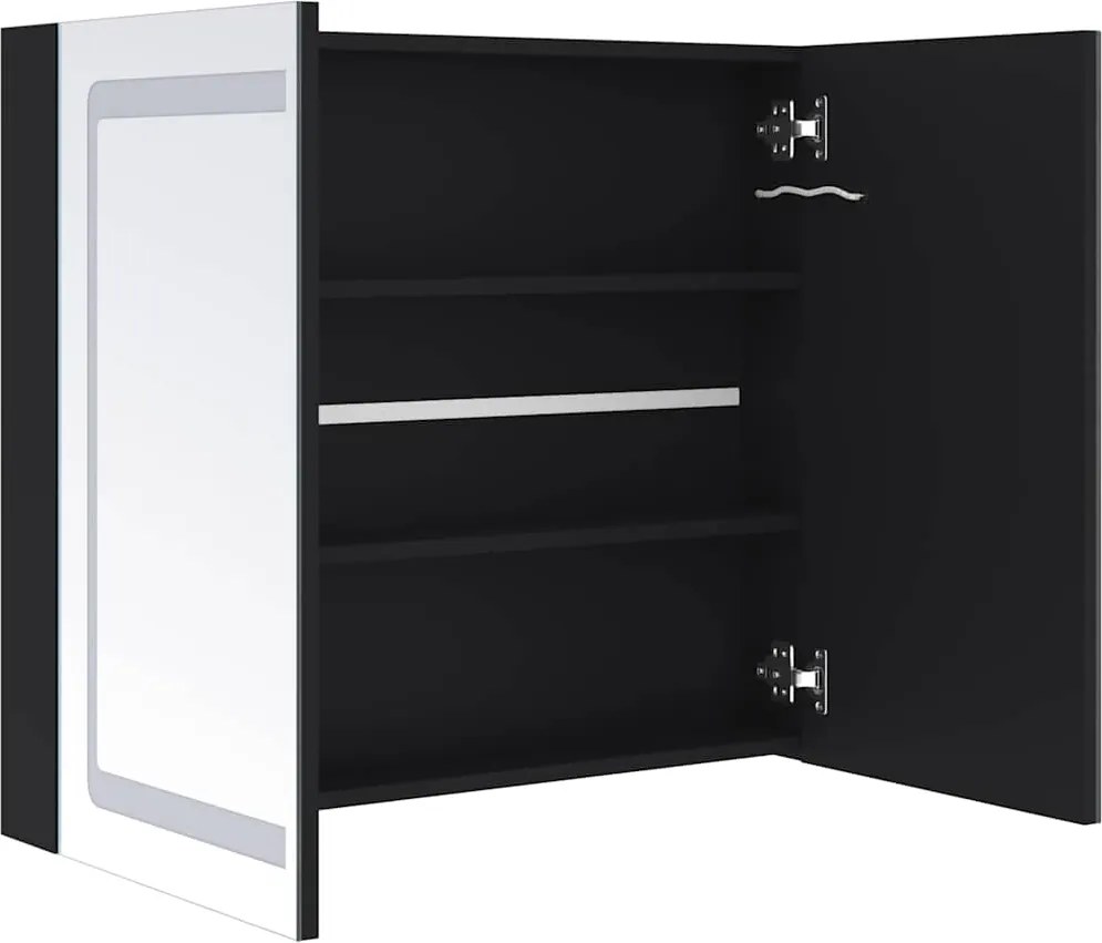 LED koupelnová skříňka se zrcadlem 80 x 12,2 x 68 cm 325545