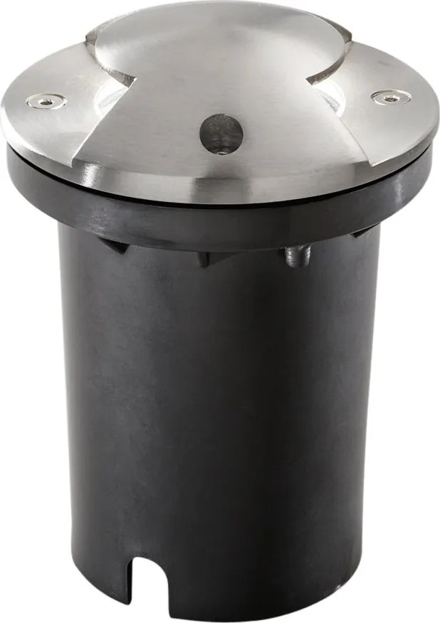 FAN I-HUMMER-R2 Pojízdné svítidlo Faro Carrabile Hummer Inox, stříbrné, 1 x GU10, 10,5 x 10,5 x 14,4 cm, IP67 - FANEUROPE