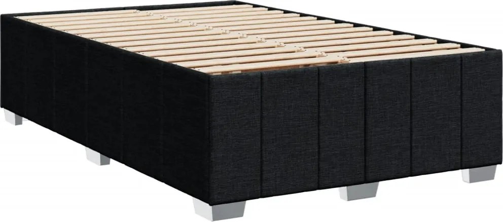 Rám postele bez matrace černý 120 x 200 cm textil 3284827