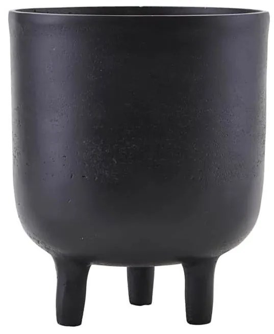House Doctor Květináč Aluminium JANG, černá barva, kov