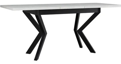 Jídelní stůl Elarno 80 x 140/180 IV, Barva dřeva: dub artisan - L, Barvy nožiček: černý kov
