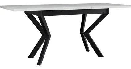 Jídelní stůl Elarno 80 x 140/180 IV, Barva dřeva: sonoma-L, Barvy nožiček: černý kov