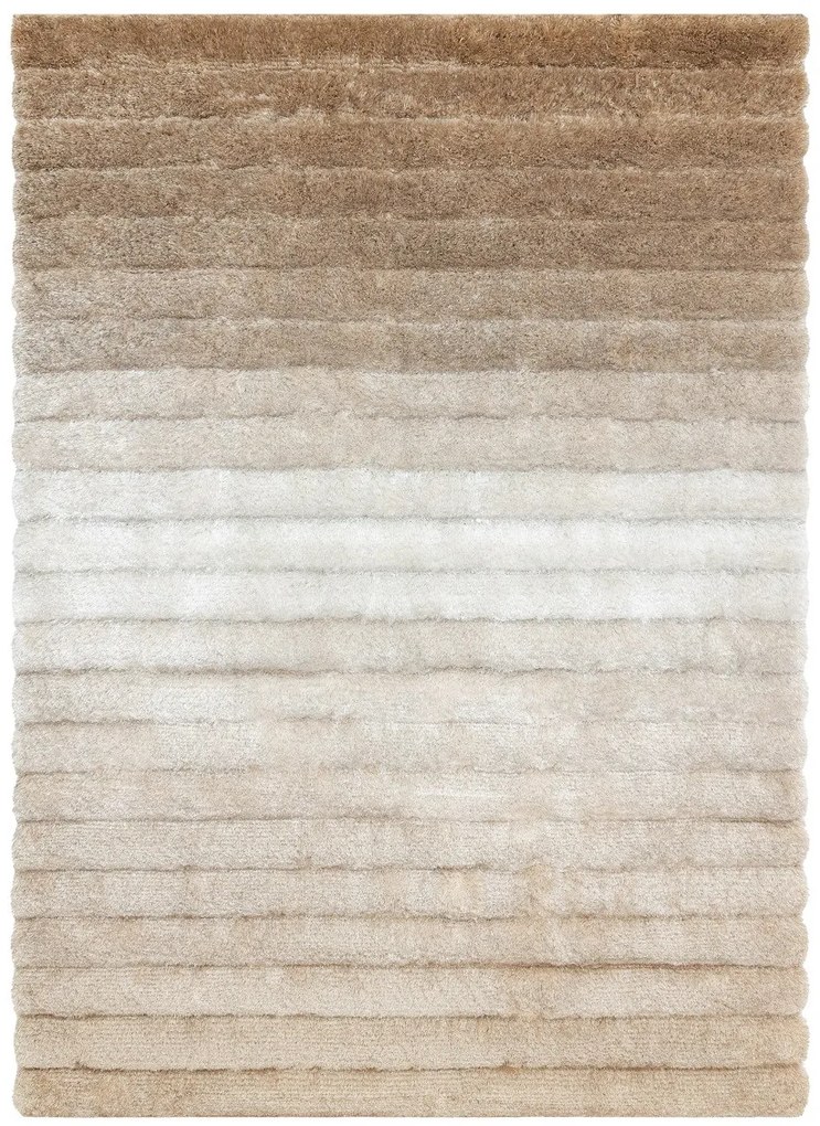 Dywany Łuszczów, Kusový koberec Flim 007-B2 Stripes beige, 120x160, béžová, ložnice