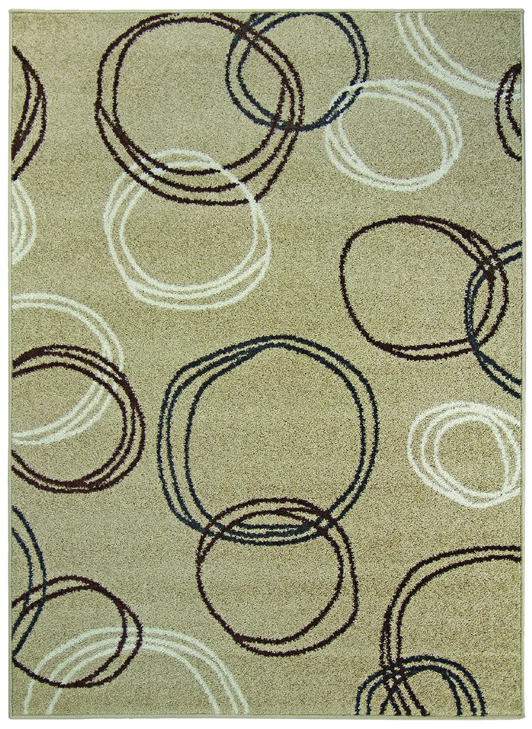 ORIENTAL WEAVERS Kusový koberec LOTTO 290/FM7Y BARVA: Béžová, ROZMĚR: 133x190 cm