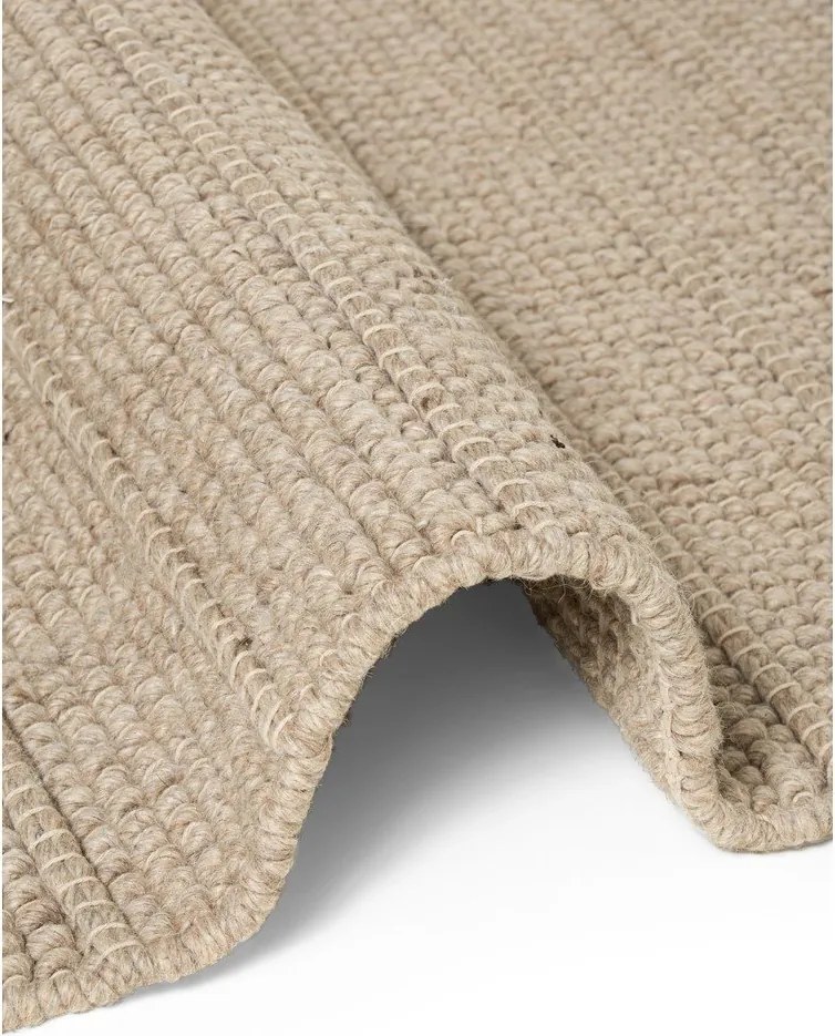 Béžový ručně tkaný vlněný běhoun 80x250 cm Camden Parker – Ted Baker