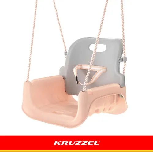 Dětská houpačka Kruzzel 3 v 1 šedobéžová
