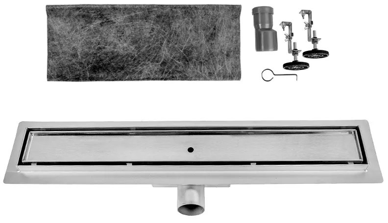 BPS-koupelny Lineární sprchový odtokový žlab 2v1 DL01 FIX 50 cm, satén