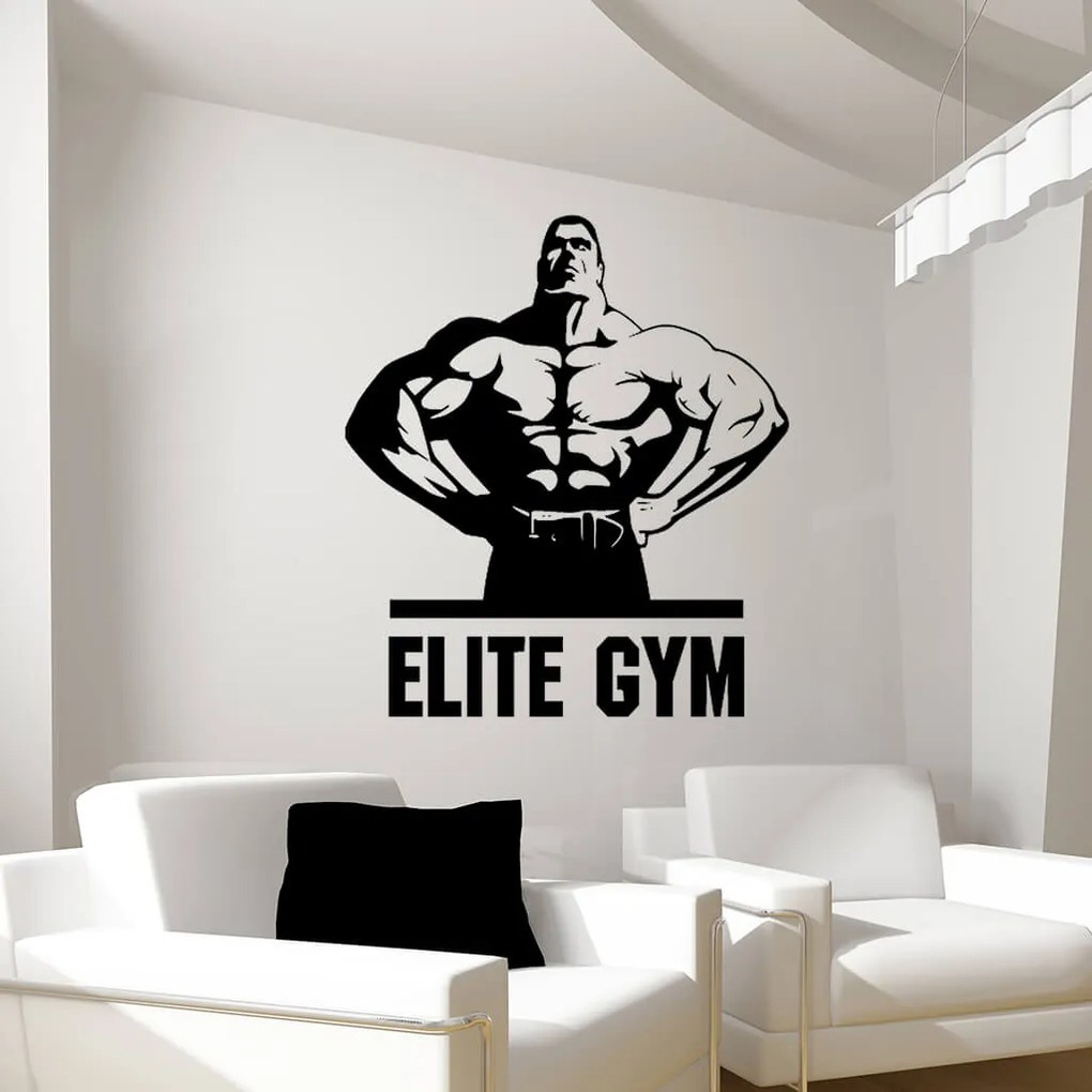 Živá Zeď Samolepka na zeď Elite Gym Barva: černá